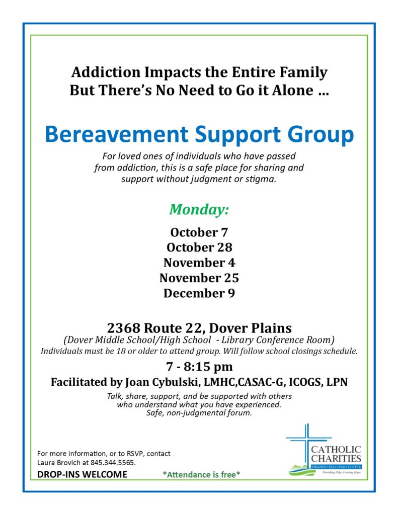Catholic Charities Hosts Bereavement Support Group in Dutchess County ...
