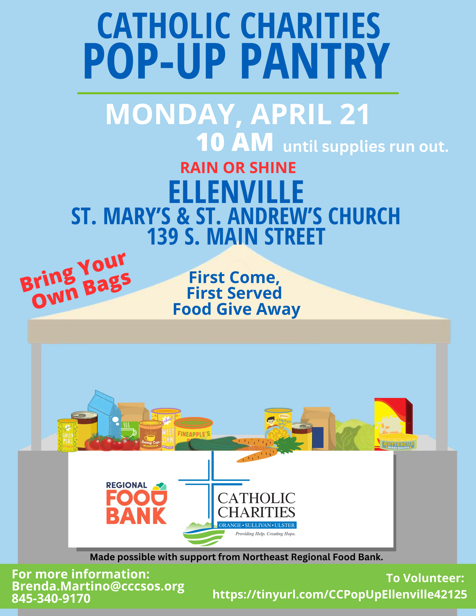 Catholic Charities to Host Pop-Up Food Pantry in Ellenville - Catholic ...