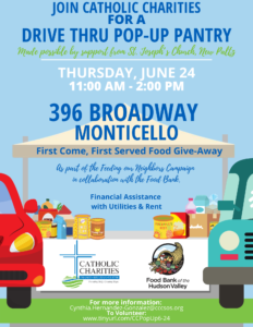 Drive Thru Pop-Up Food Pantry - June 24 Monticello (Sullivan ...